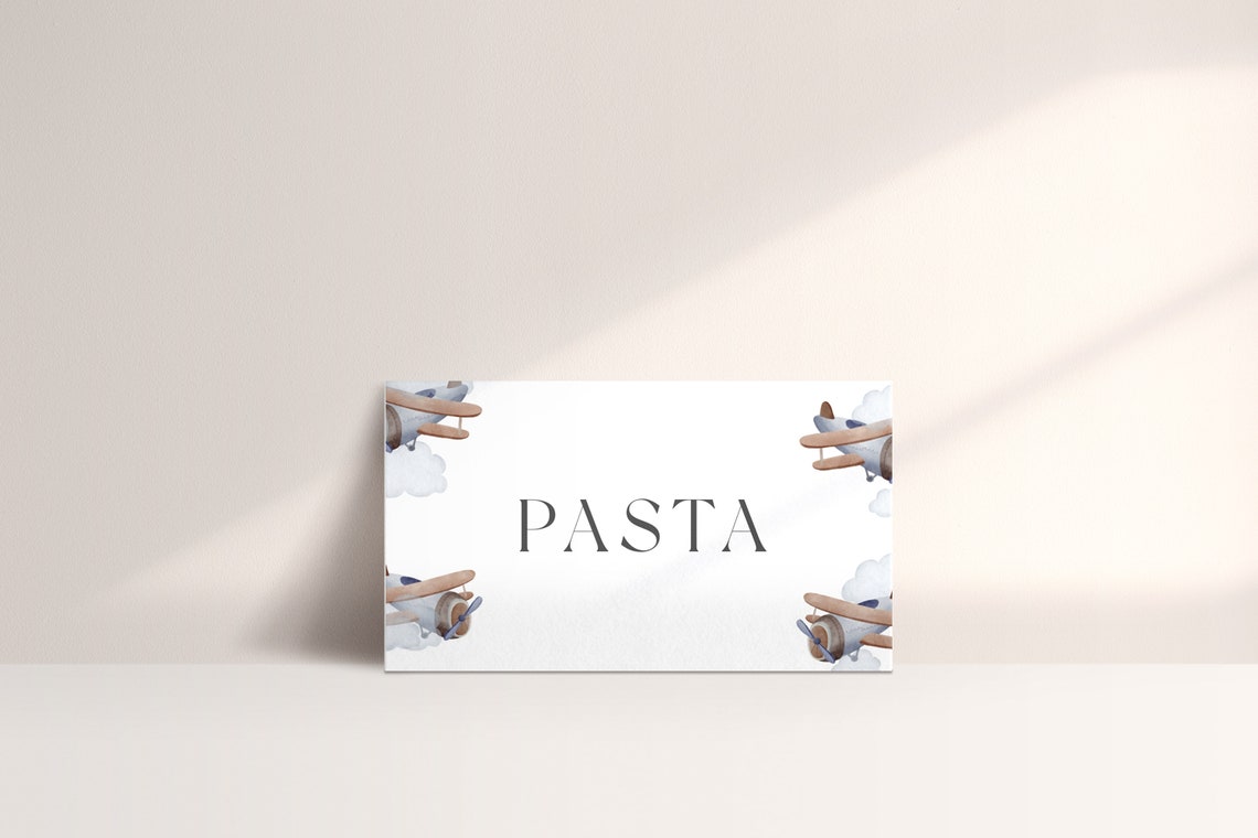 Airplane Food Labels - Airplane Food Tent, Airplane Party Decor ...