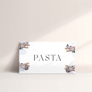 Airplane Food Labels - Airplane Food Tent, Airplane Party Decor ...