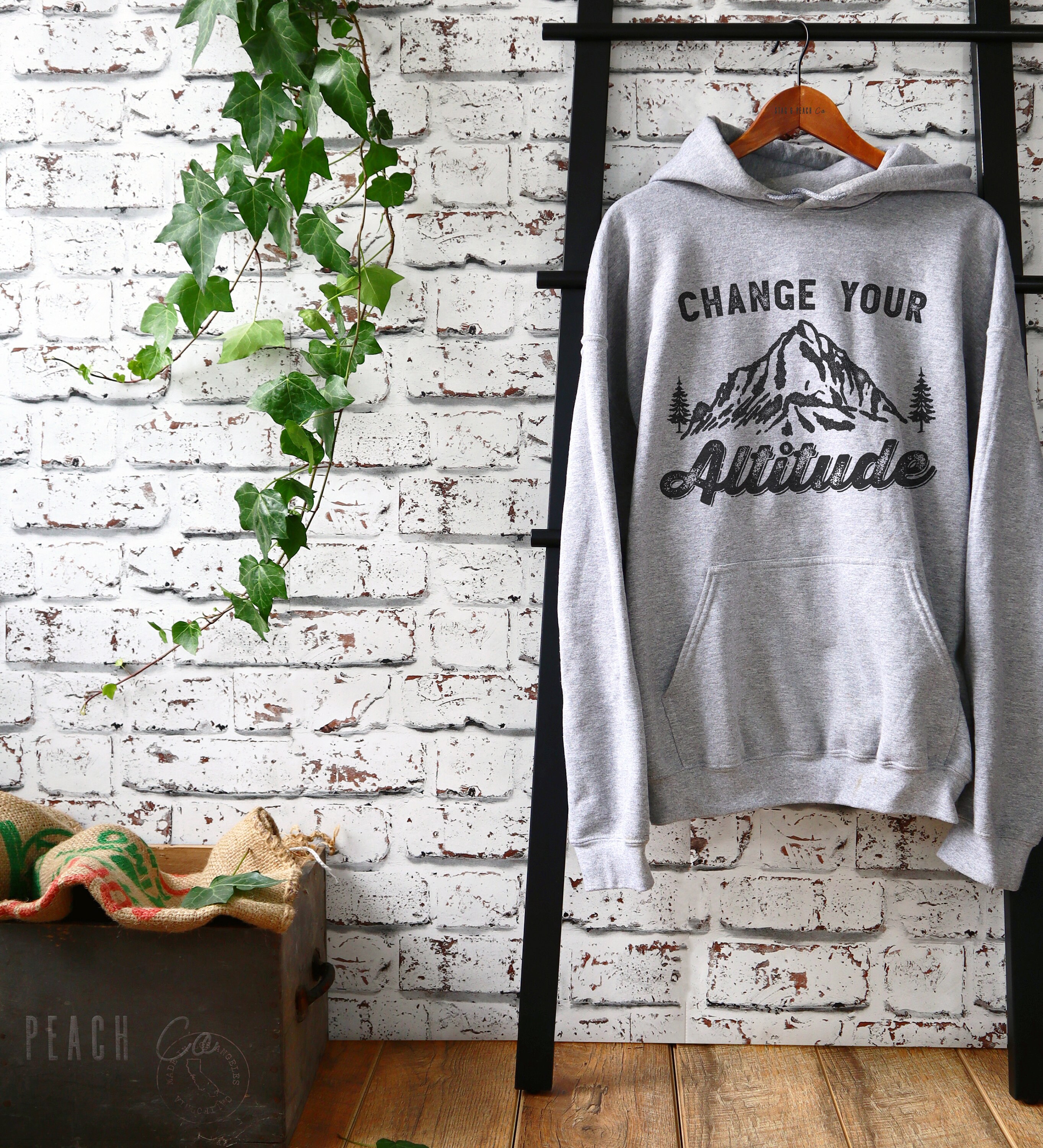 Change Your Altitude Hoodie - Climbing Hoodie, Climbing Shirt, Rock ...