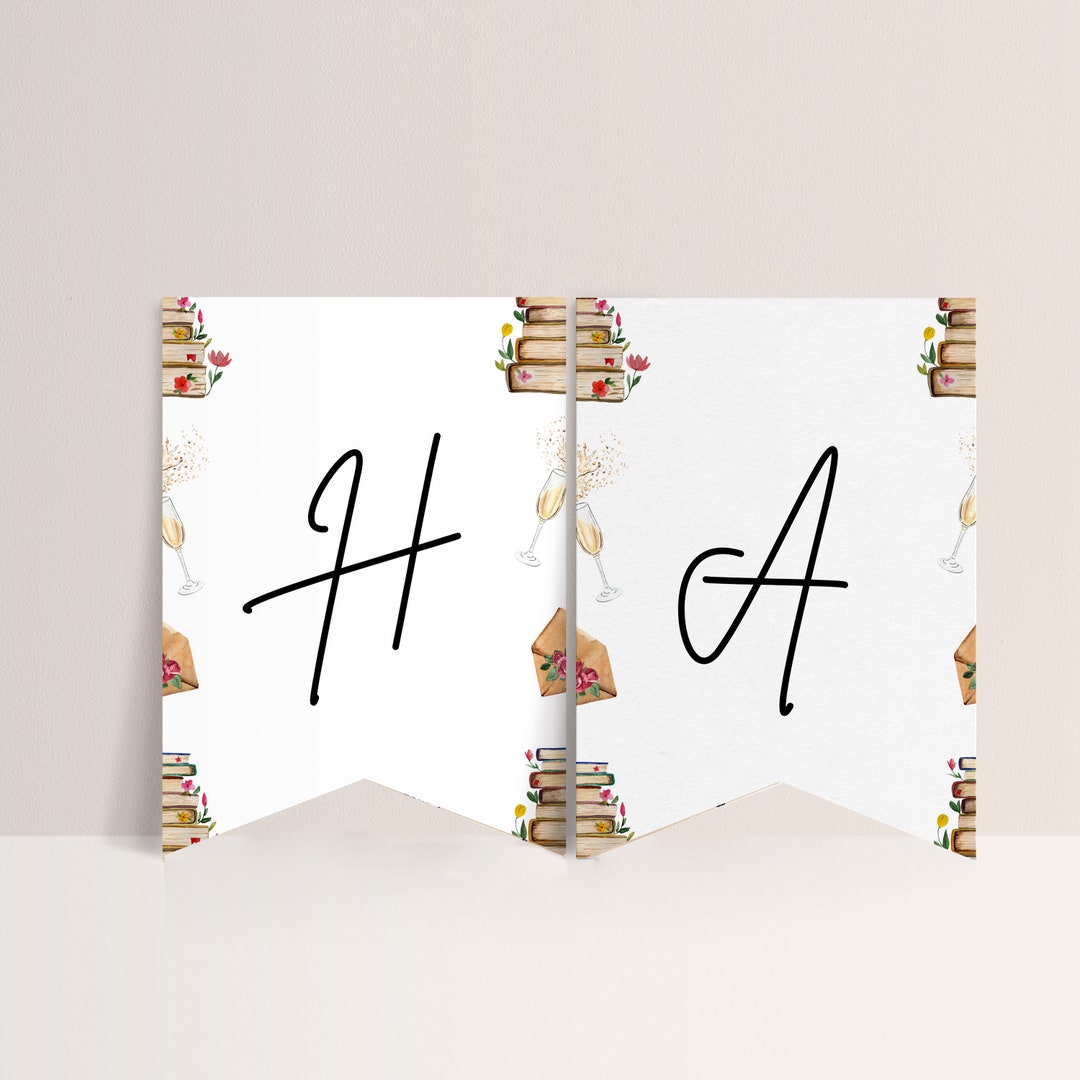 Book Theme Bridal Shower Banner-book Shower Theme, Book Welcome Sign ...
