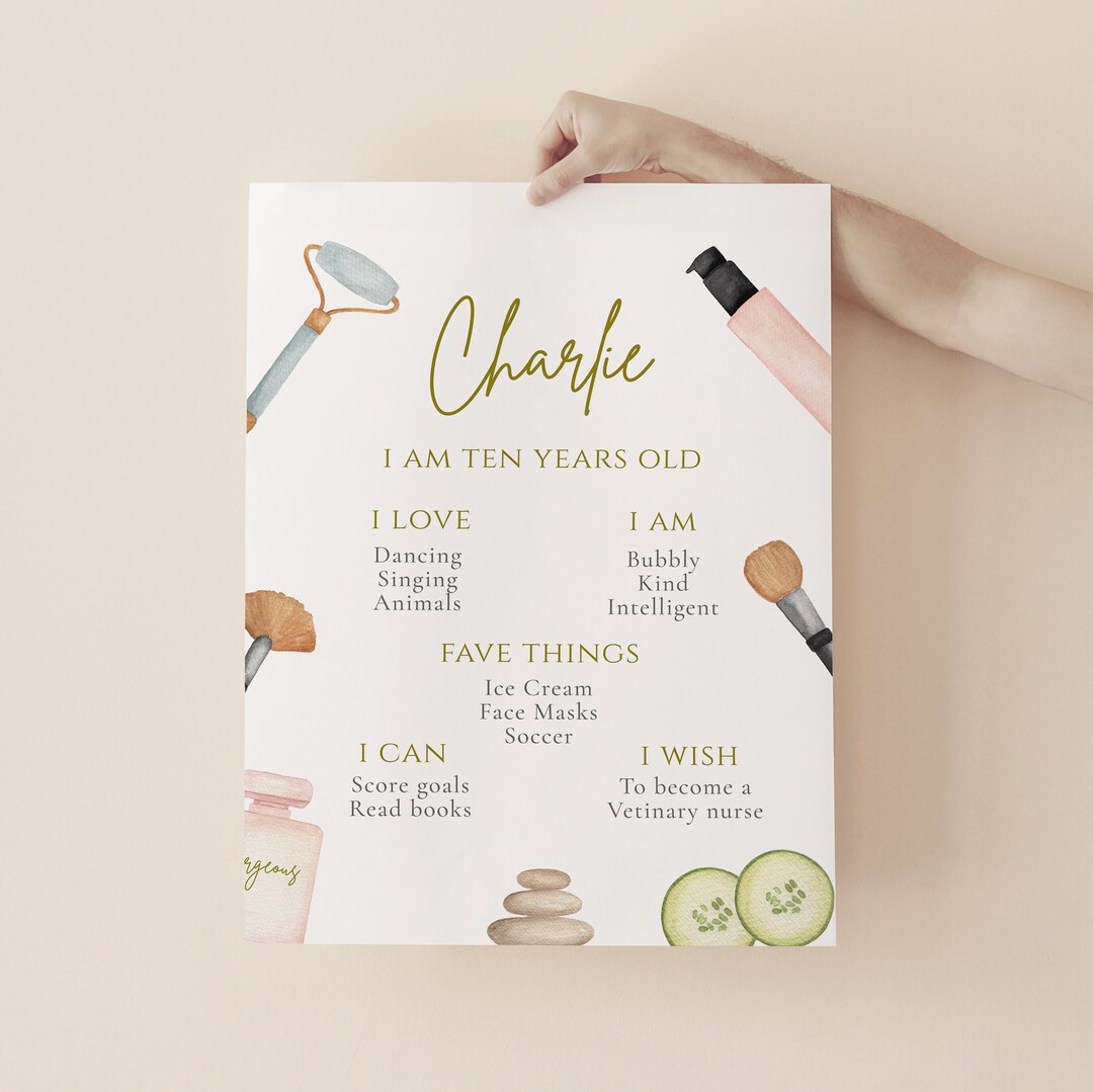 Spa Party Sign - Spa Birthday Milestones, Spa Party Decorations, Spa ...