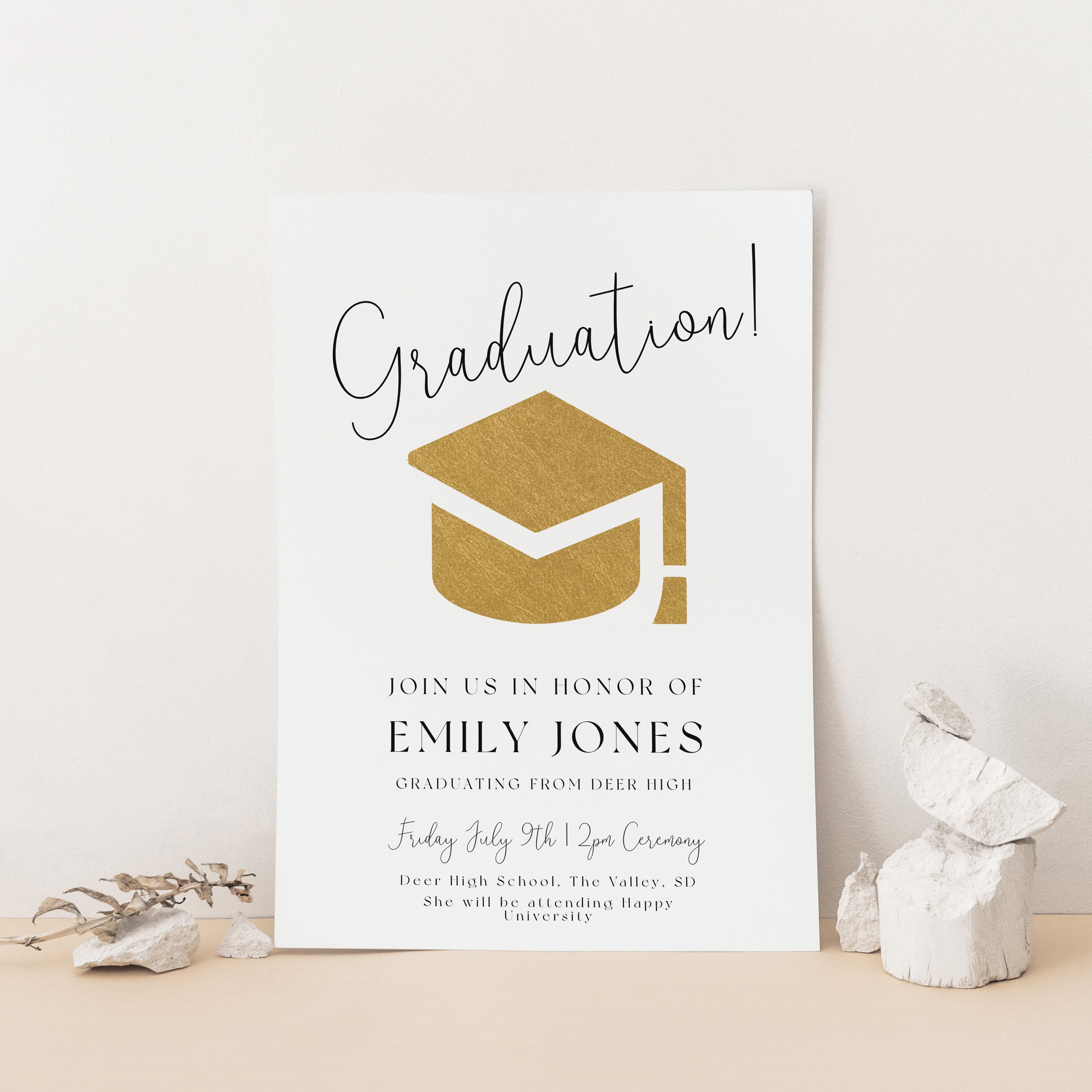 Graduation Party Invitation Graduation Invitation Senior | Etsy