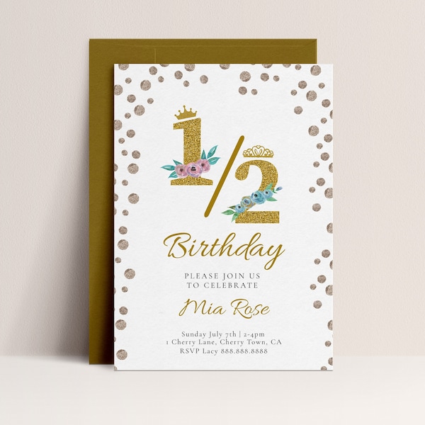 6 Months Birthday Invitation - Etsy