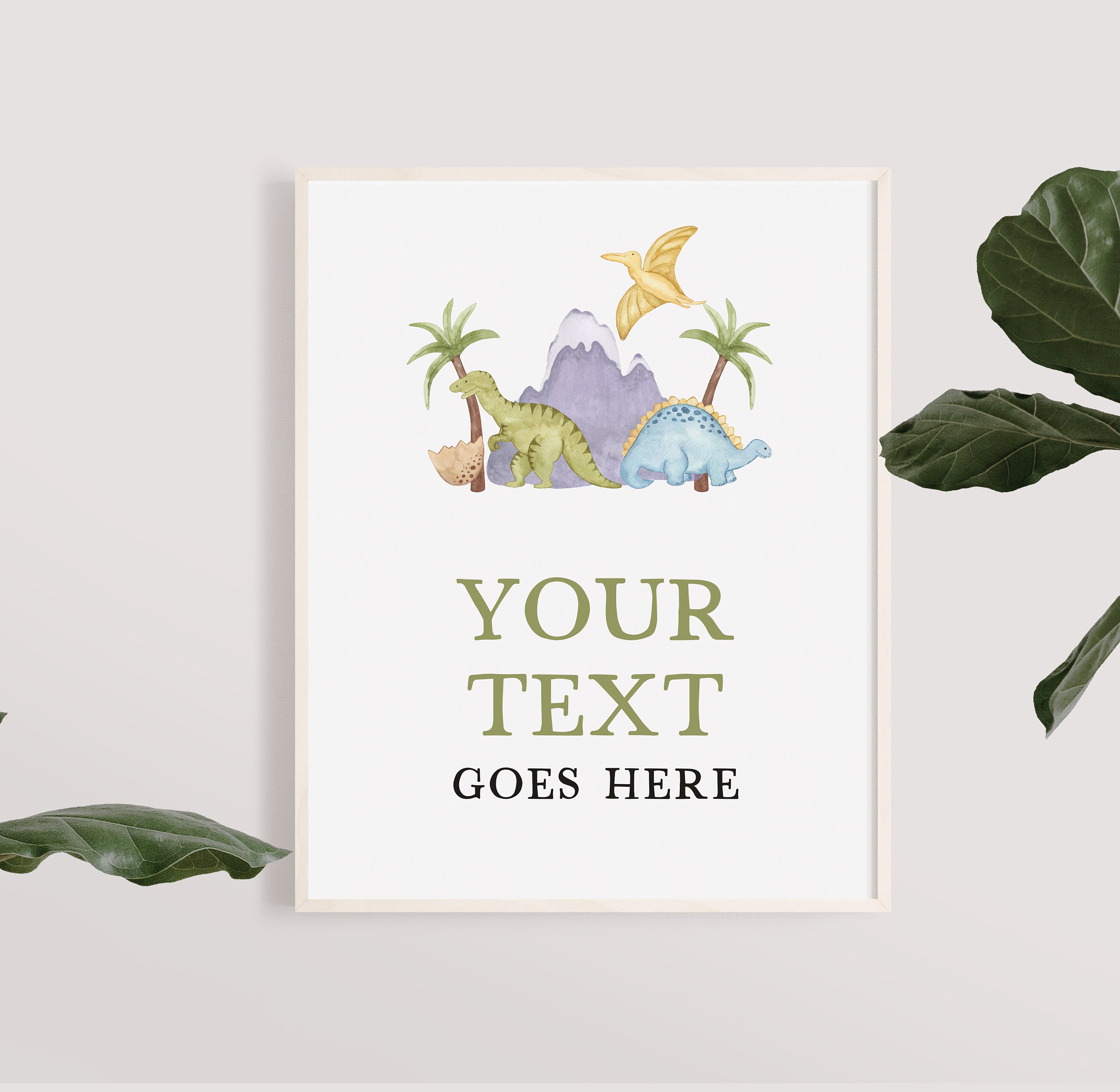 Dinosaur Birthday Signs -dinosaur Birthday Party Decor, Dinosaur ...