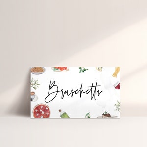 Italy Place Cards-italian Dinner Place Setting, Italian Rehearsal ...