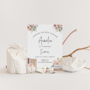 Storybook Birthday Invitation - Book Birthday Invitation, Book Themed ...