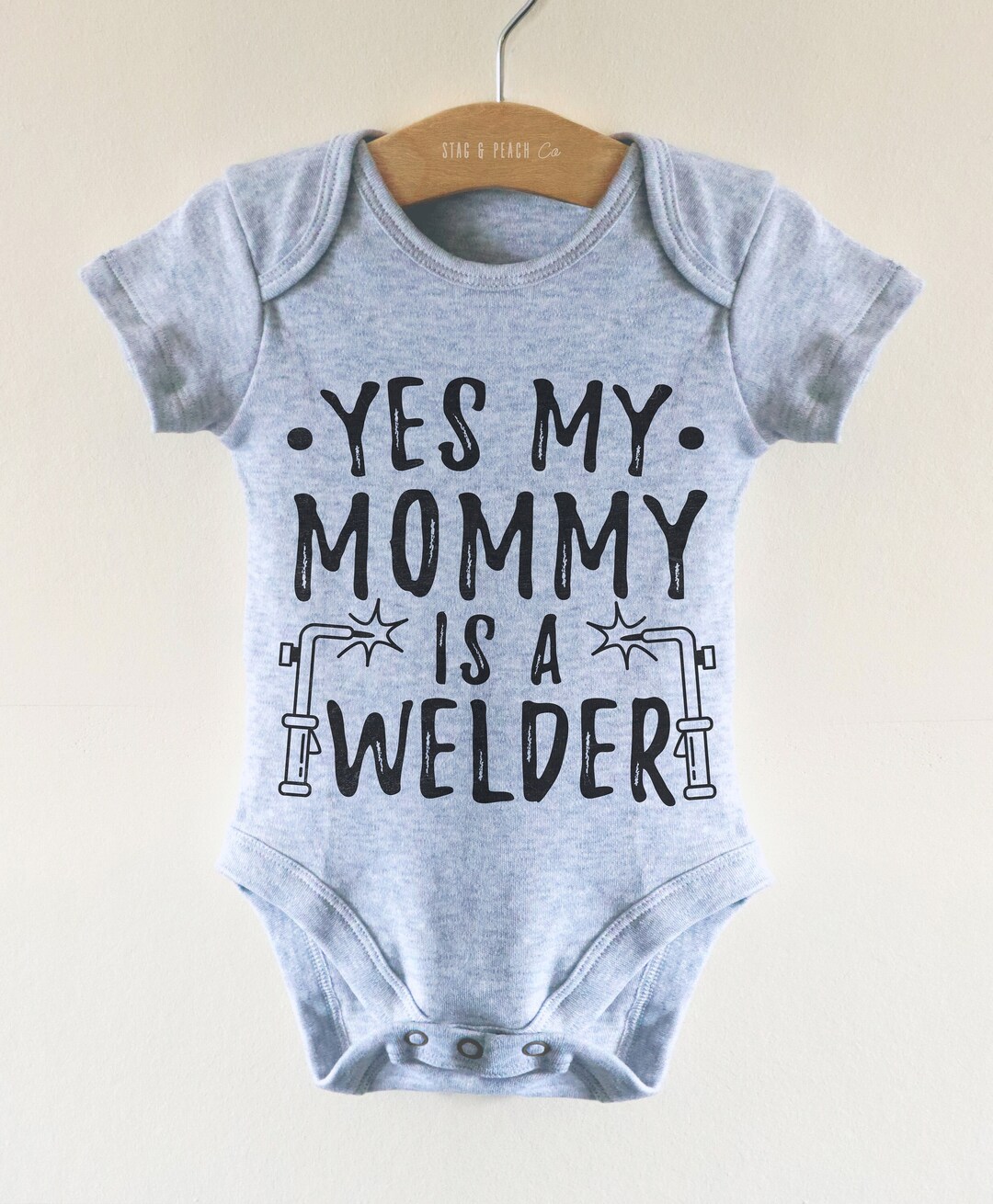 Mommy is A Welder Baby One Piece - Welder Baby Bodysuit, Welder Mommy ...
