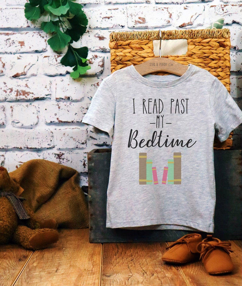 I Read Past My Bedtime Kids Shirt Book Lover T Shirts Book - Etsy