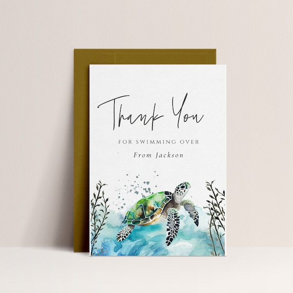 Ocean Themed Thank You Cards - Etsy
