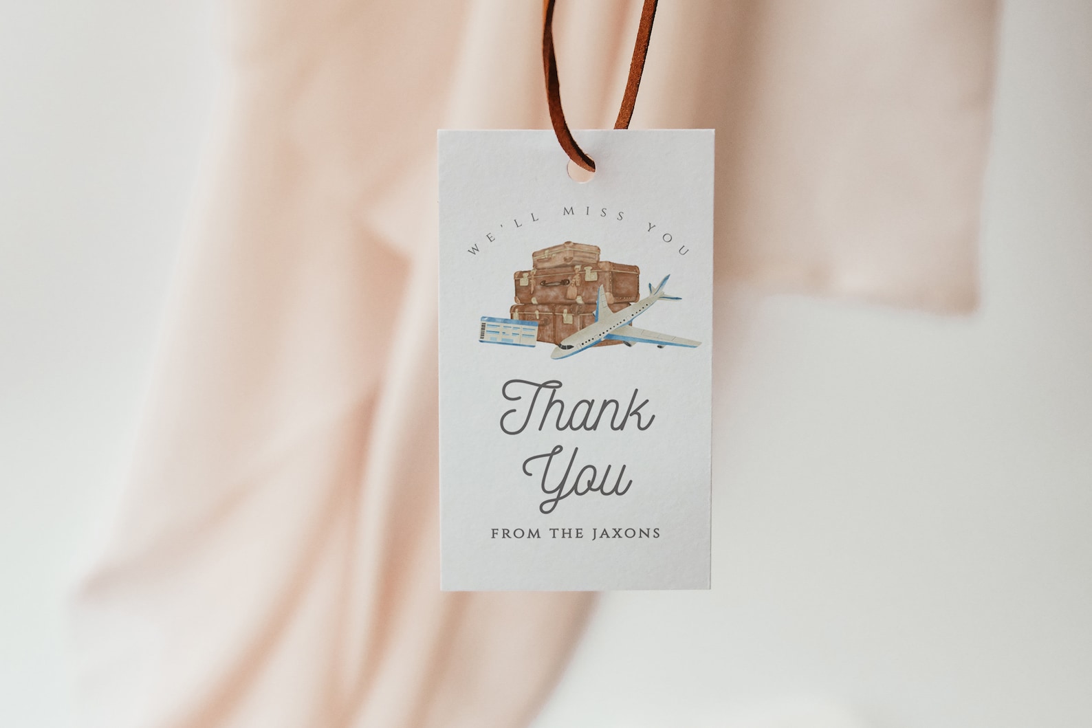 Farewell Party Favor Tag - Going Away Party Decorations, Travel Favor ...