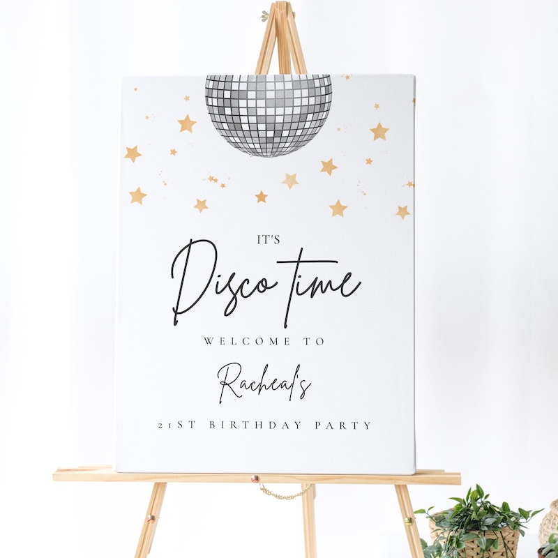 Disco Poster Birthday - Etsy