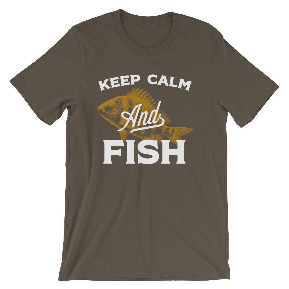 Keep Calm and Fish Unisex T-shirt | Fishing Gift | Fisherman ...