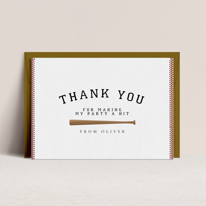 Baseball Thank You - Etsy