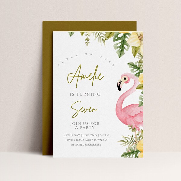 Flamingo Birthday - Etsy