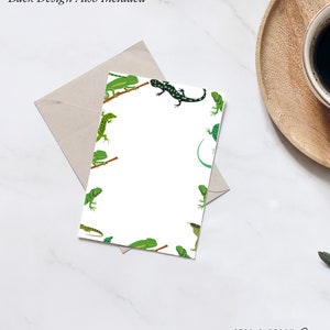 Reptile Thank You Card Editable - Reptile Party, Lizard Party, Reptile ...