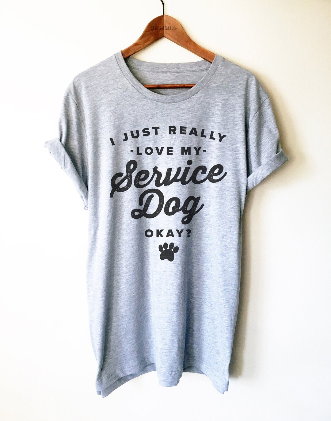 Service Dog Shirt/tank Top/hoodie - Service Dog Owner Shirt, Working ...