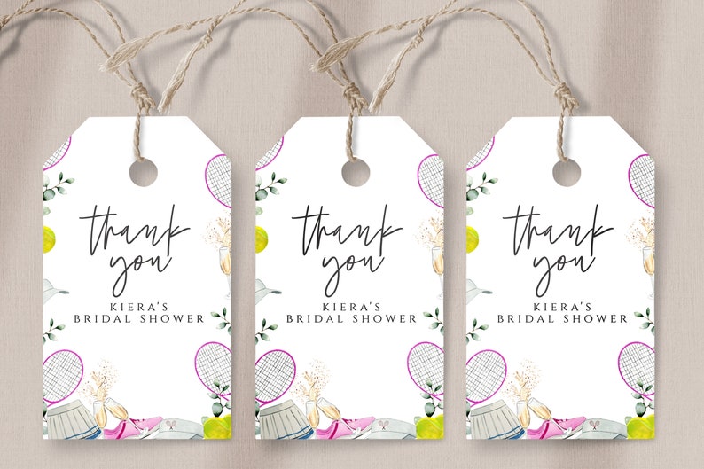 Tennis Menu Cards Template - Tennis Bridal Shower, Tennis Party Decor ...