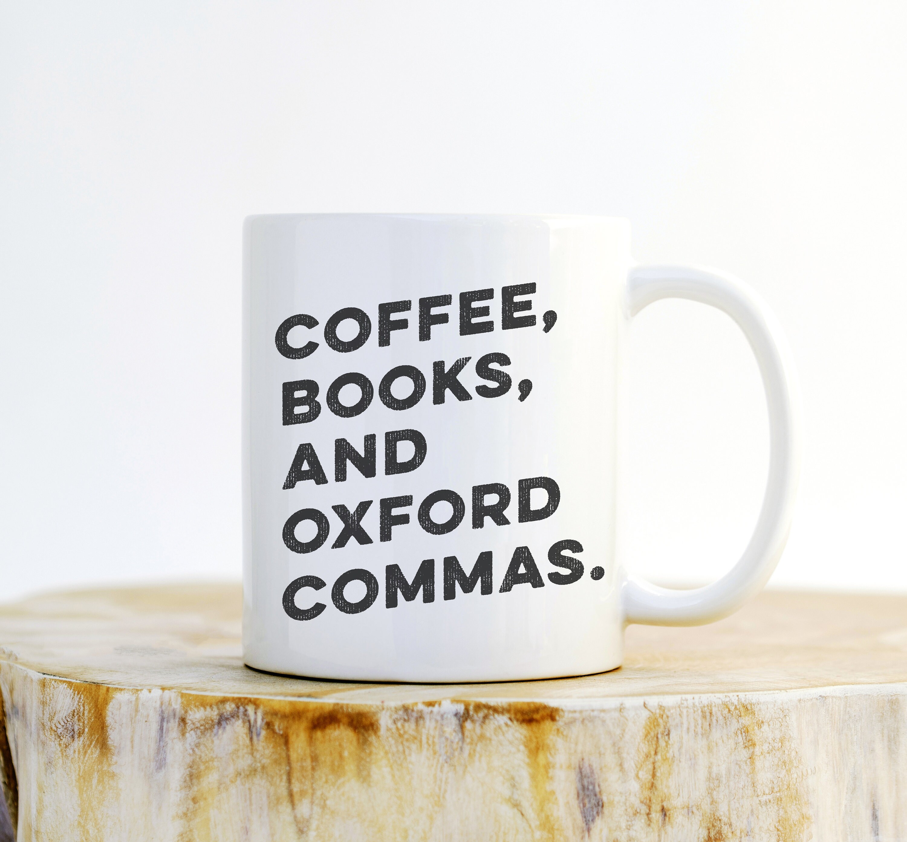 Coffee Books & Oxford Commas Mug Book Lover Mug Book - Etsy