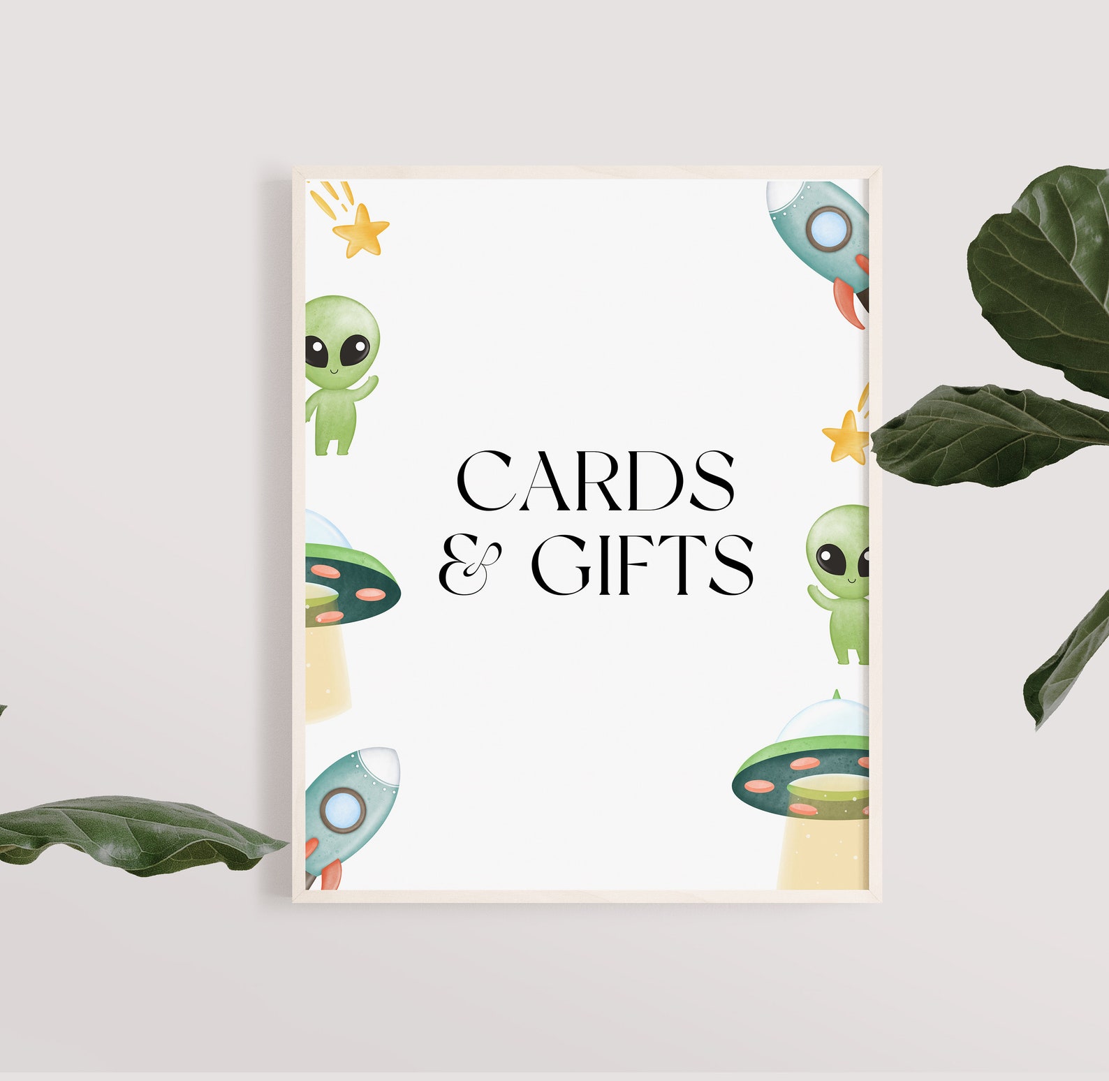 Alien Birthday Signs space Birthday Decorations, UFO Birthday, Space ...