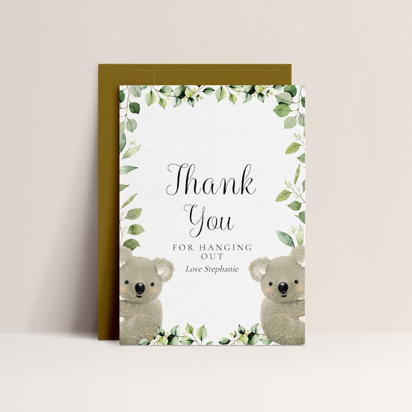 Koala Bear Birthday Card - Etsy