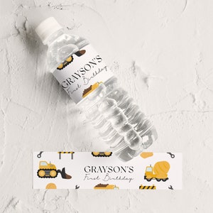 Construction Party Decor Bundle - Construction Birthday Invite ...