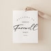 Farewell Party Sign - Going Away Party Decorations, Modern Welcome Sign ...