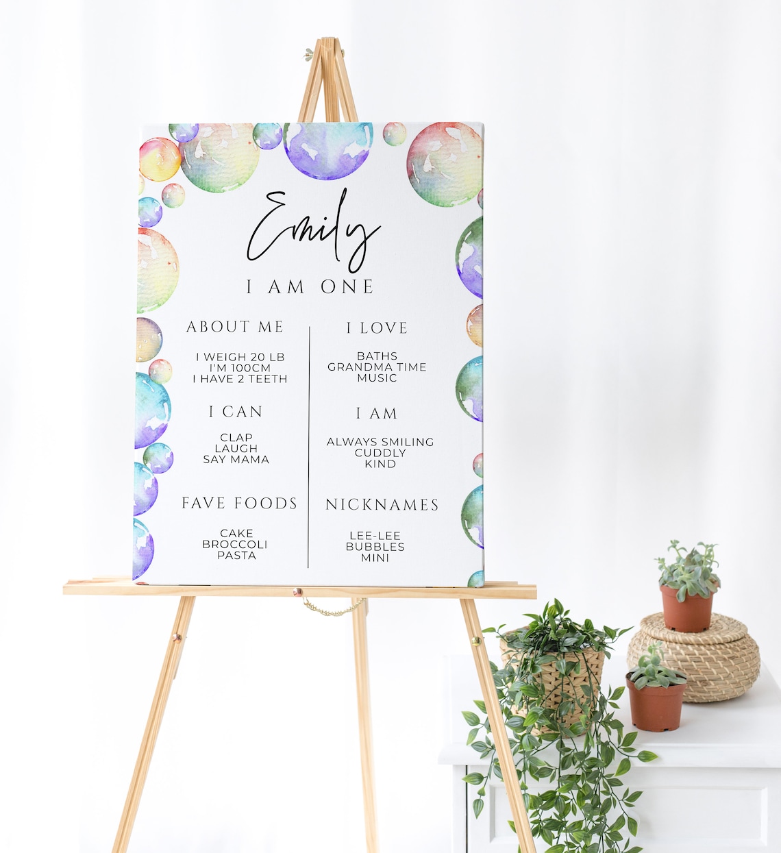 Bubble Birthday Banner - Bubble Themed Decor, Bubble Welcome Sign ...