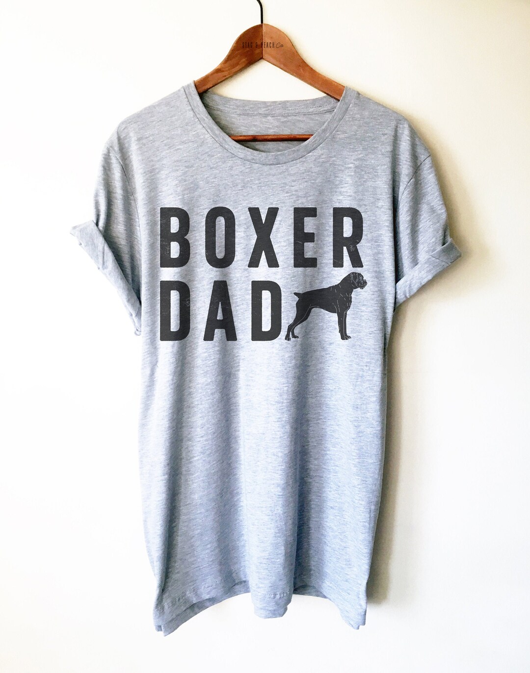 Boxer Dog Shirt - Boxer Dad Shirt, Pet Boxer Dog Shirt, Boxer Dogs ...