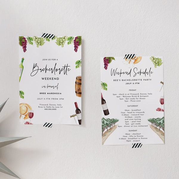 Wine Country Birthday Party Invitation - Etsy