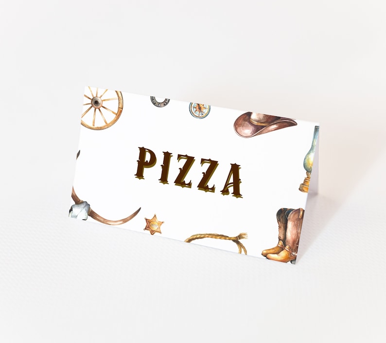 Western Food Labels Cowboy Food Labels Country Birthday - Etsy