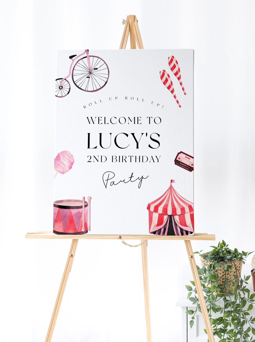 Circus Welcome Sign -circus Birthday Sign, Circus Birthday Party ...
