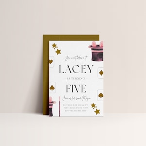 Magic Birthday Thank You Card - Magician Birthday Decorations, Magical ...