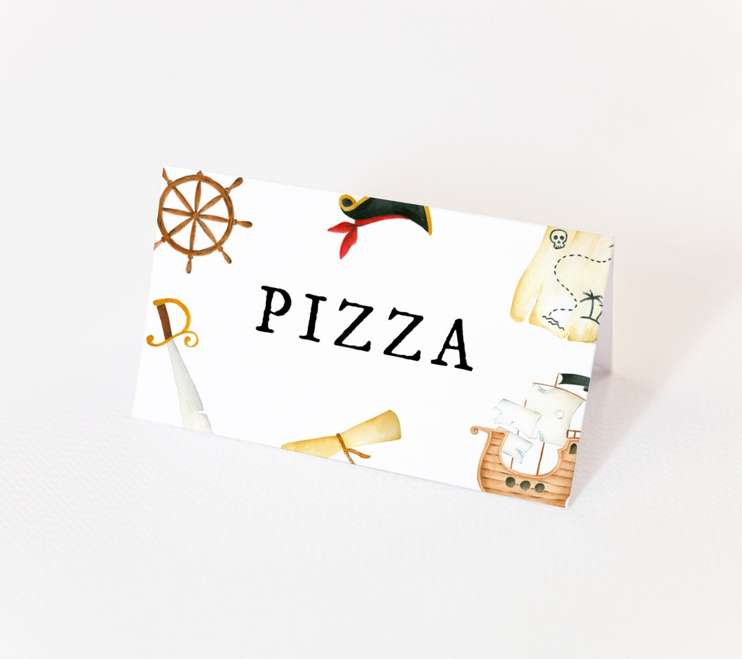 Pirate Birthday Food Tents - Pirate Birthday Party Decorations, Pirate ...