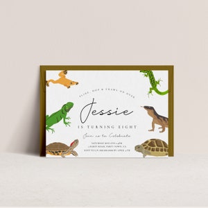 Reptile Cupcake Toppers - Reptile Party Supplies, Reptile Cake Toppers ...