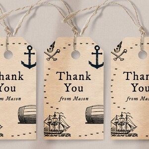 Pirate Food Label - Pirate Birthday Food Tent, Pirate Birthday Label ...