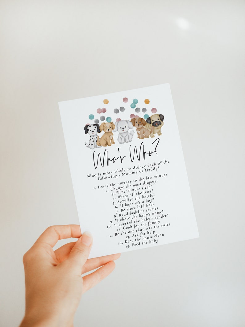 Puppy Baby Shower Games - Puppy Baby Shower Theme, Dog Theme Baby ...