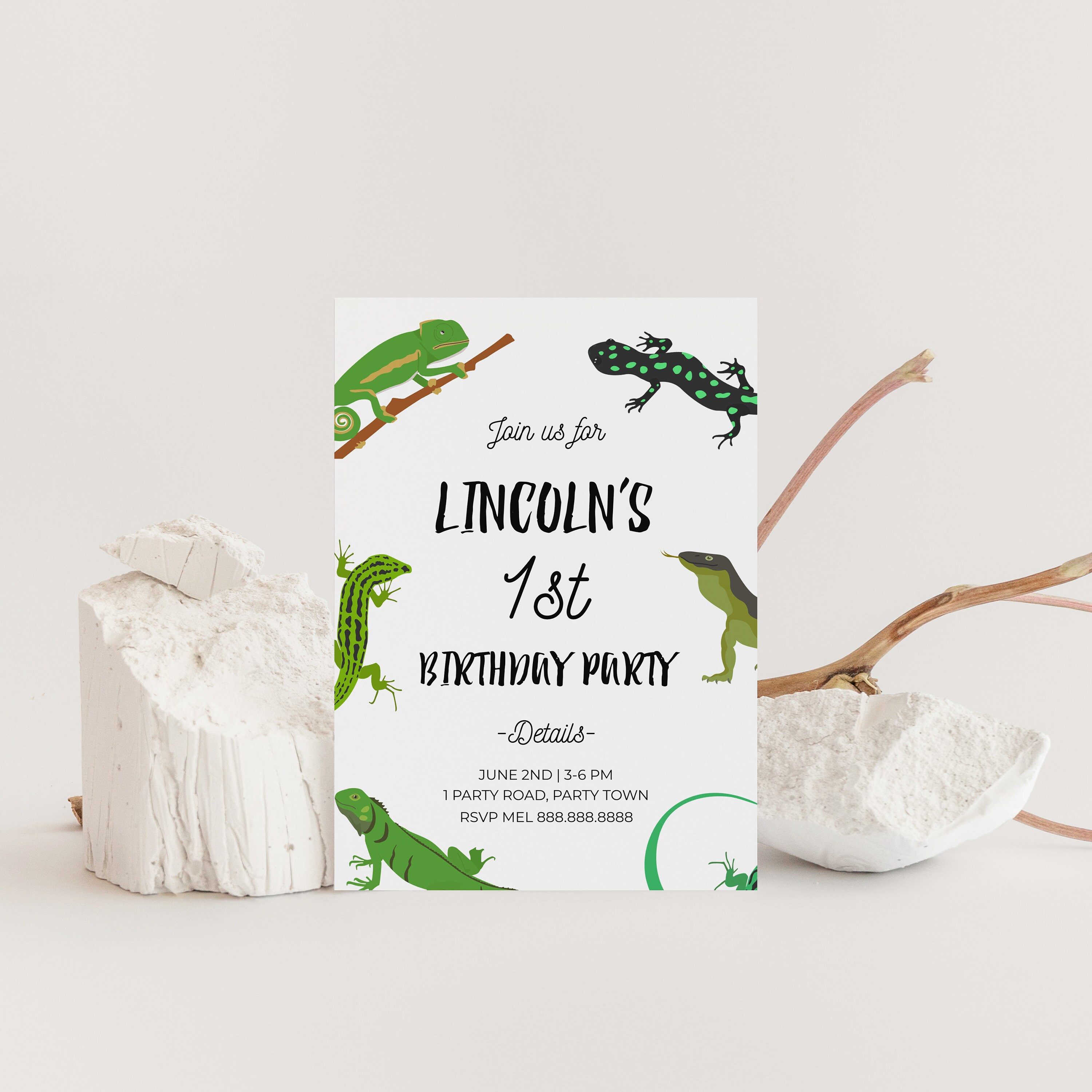 Lizard Birthday Banner Lizard Party Decor Lizard Birthday - Etsy