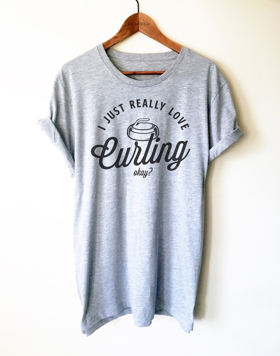 Funny Curling Shirt / Tank Top / Hoodie - Curling Gift, Sport Shirt ...