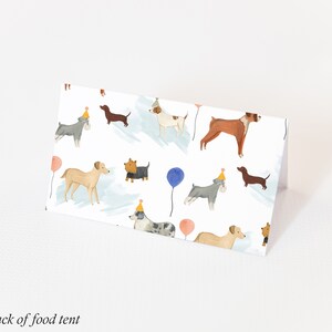 Dog Theme Place Cards - Puppy Birthday Decor, Dog Theme Birthday, Puppy ...