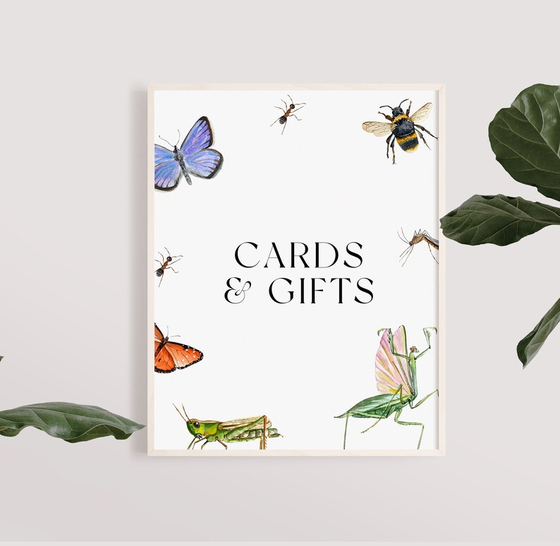 Bug Birthday Signs - Insect Party Decorations, Bug Birthday Decor ...