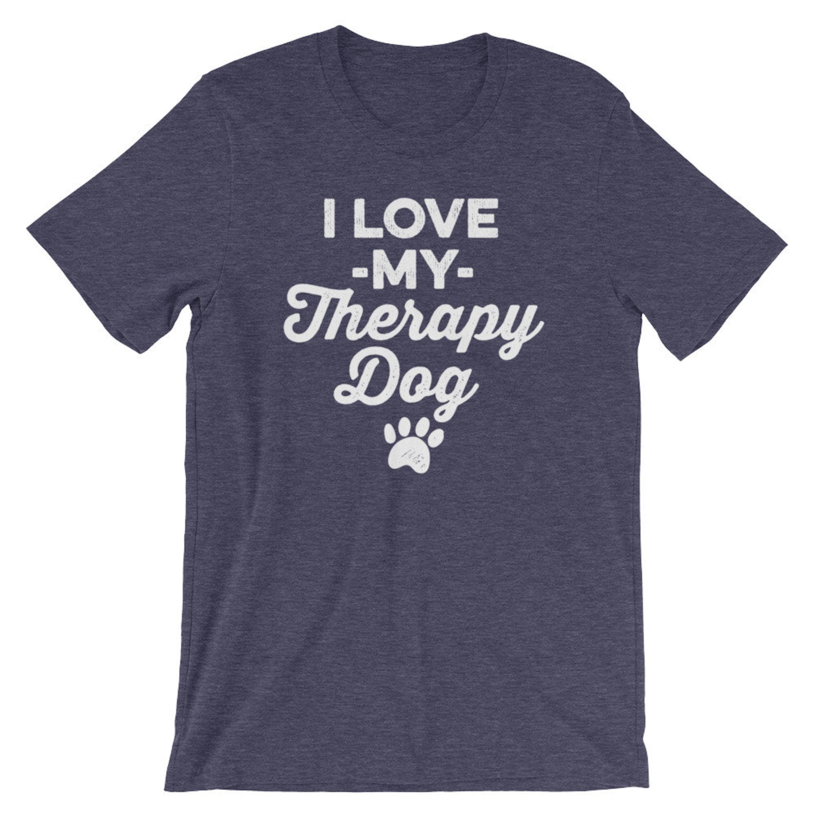 I Love My Therapy Dog Unisex Shirt - Dog Training Tshirt, Dog Shirt ...