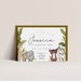 Safari Birthday Favor Tag - Safari Baby Shower Gift Tag, Animal Favor ...