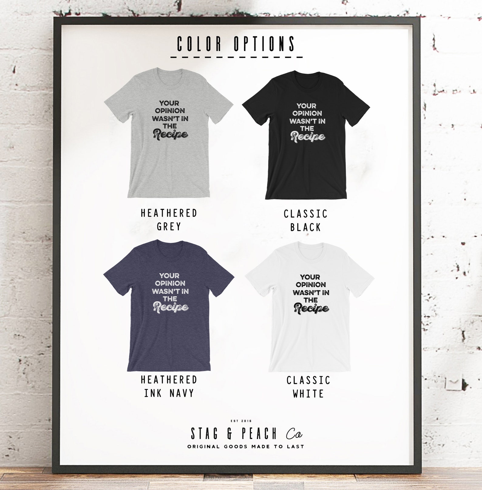Your Opinion Wasn't in the Recipe Unisex Shirt - Chef Shirt, Foodie ...