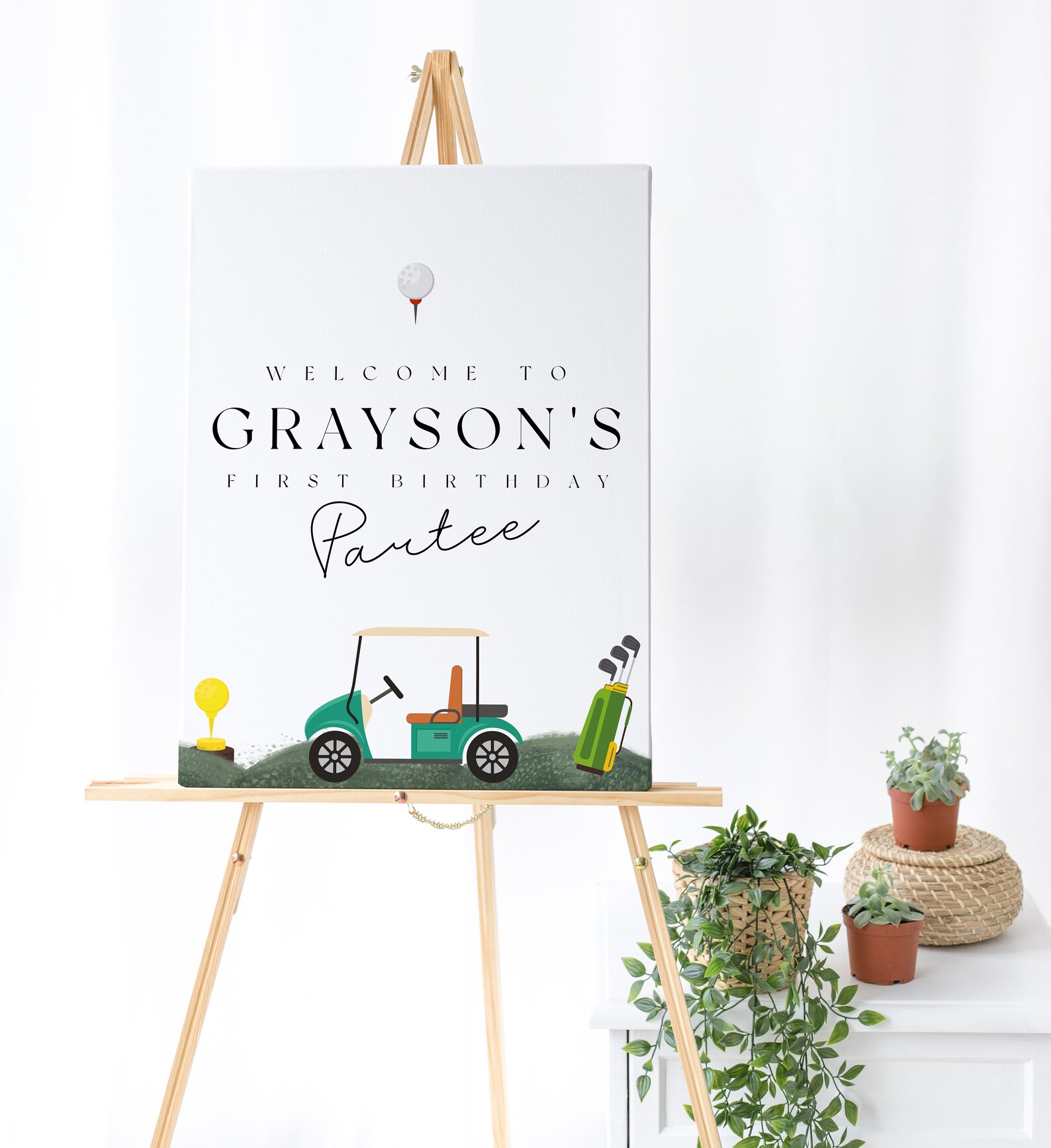 Golf Birthday Welcome Sign golf Party Welcome Sign Golf Kids | Etsy