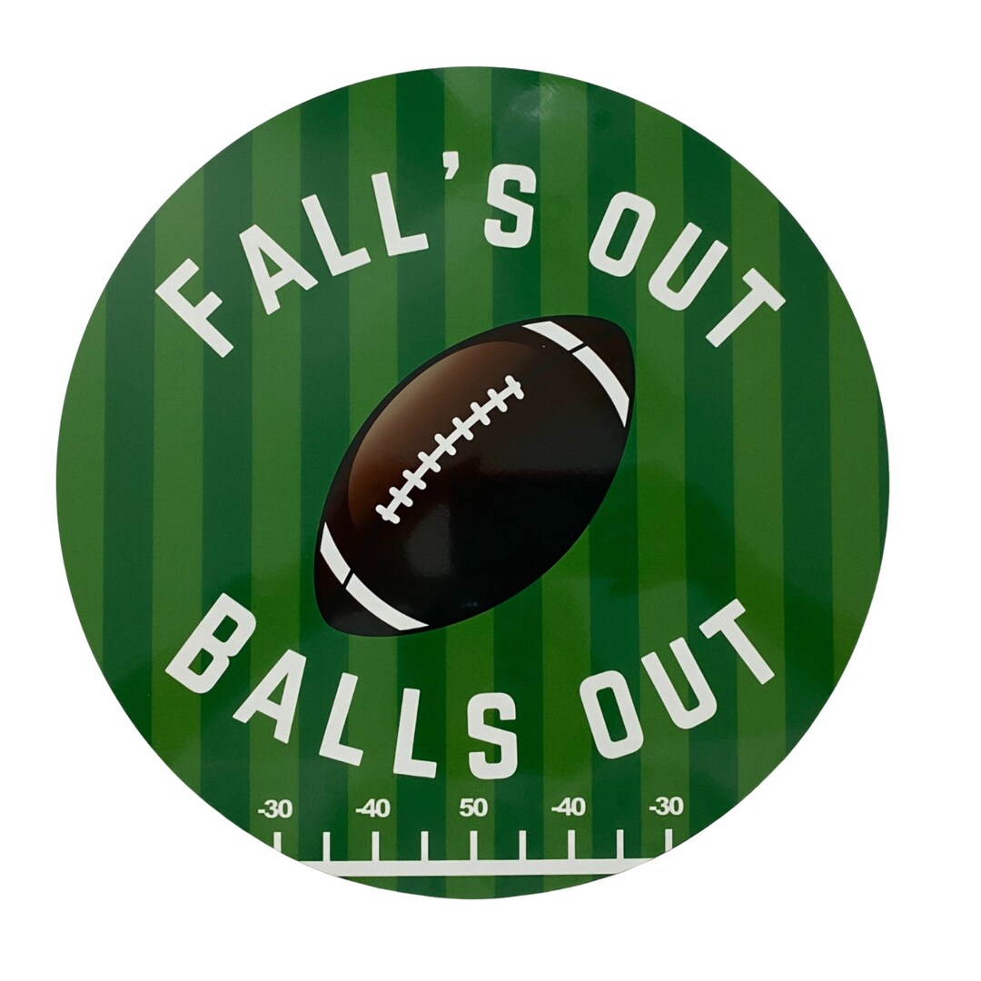 Fall's Out Ball's Out Sign, Football Wall Decor, Sports Wreath ...