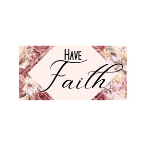 Have Faith Floral Metal Wreath Sign - Religious Decor - Etsy
