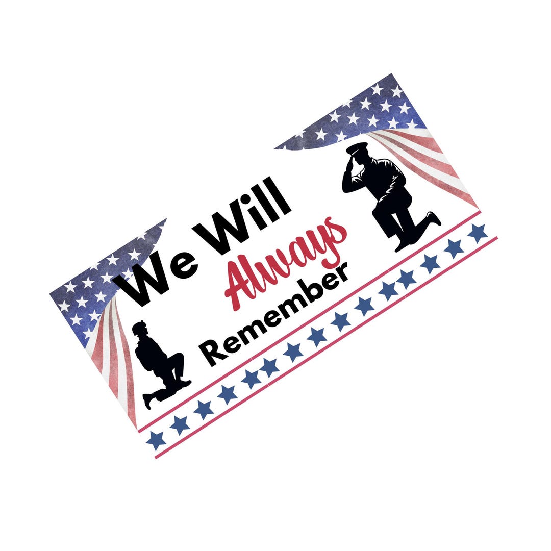 We Will Always Remember Veteran Memorial Day Metal Sign for Wreaths ...