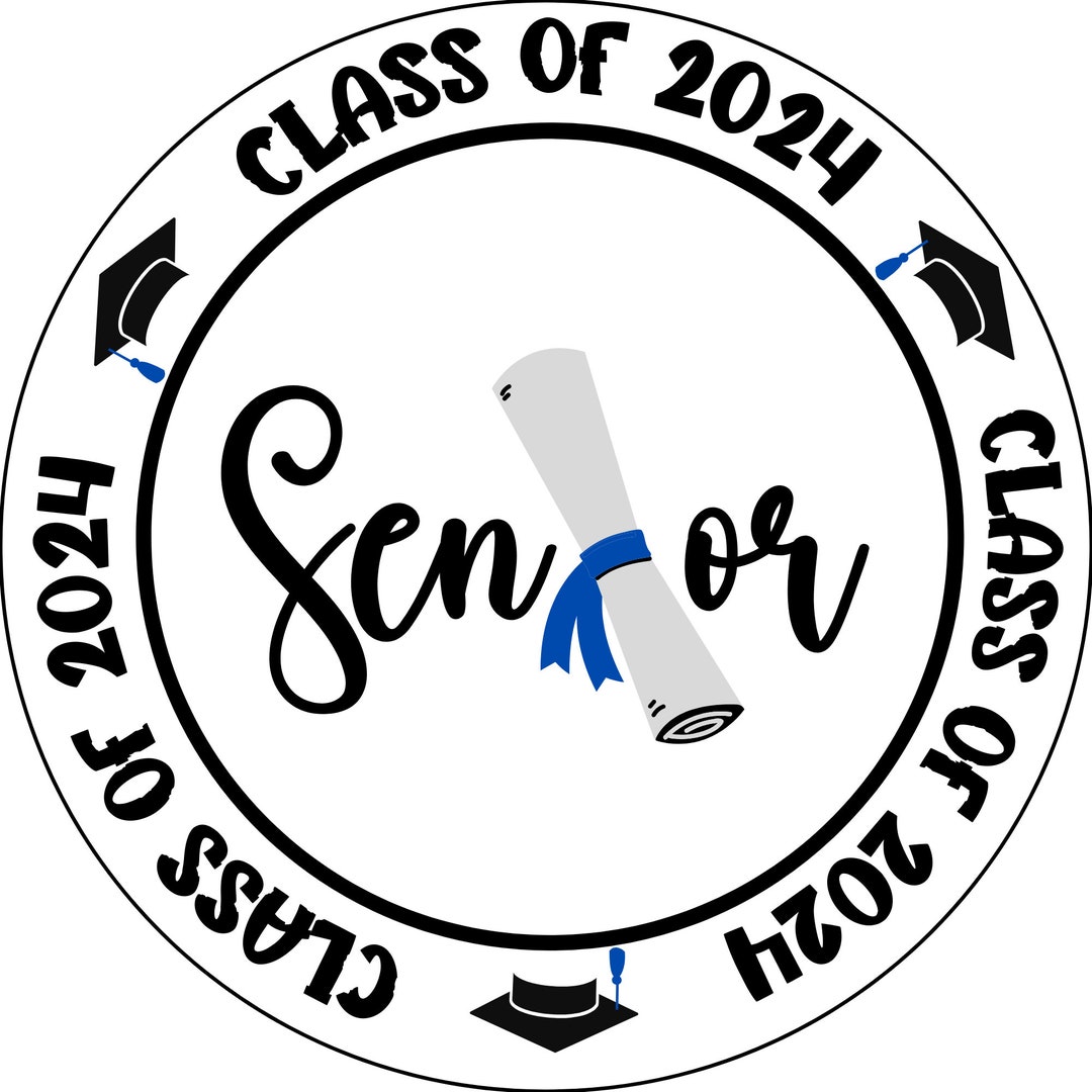 Class of 2024 Senior Graduation Metal Sign Customizable Color ...