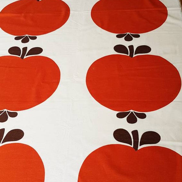 Apple Fabric - Etsy UK