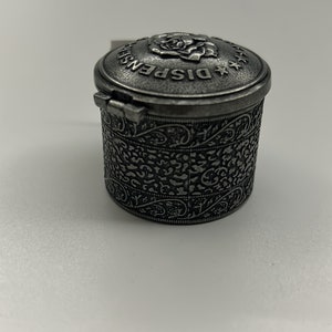 Roll Stamp Dispenser Metal USPS Elegant Office Décor Brass Floral Motif ...